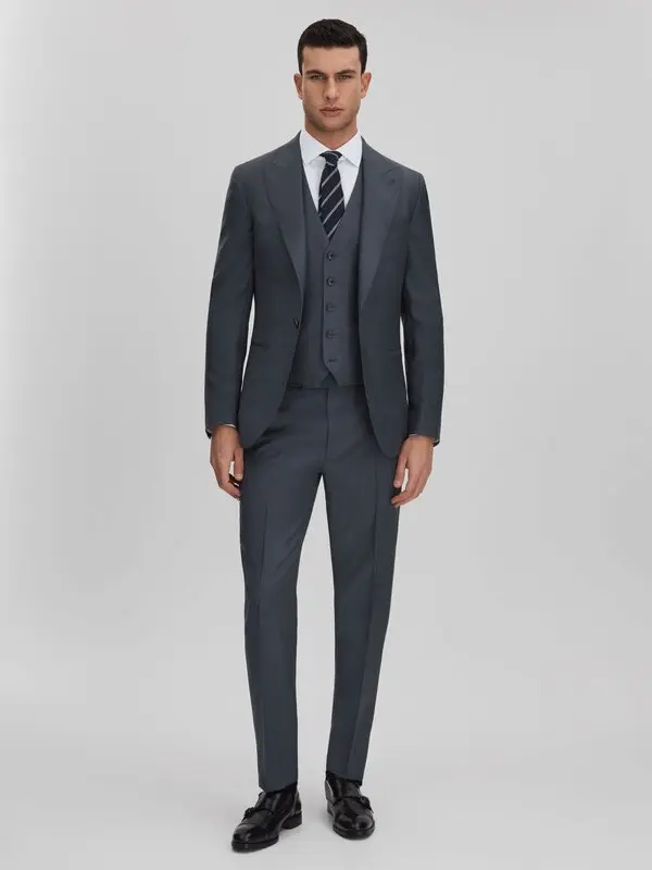 REISS Humble Slim Fit Single Breasted Wool Blazer