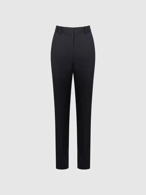 REISS Haisley Wool Blend Suit Trousers - Navy