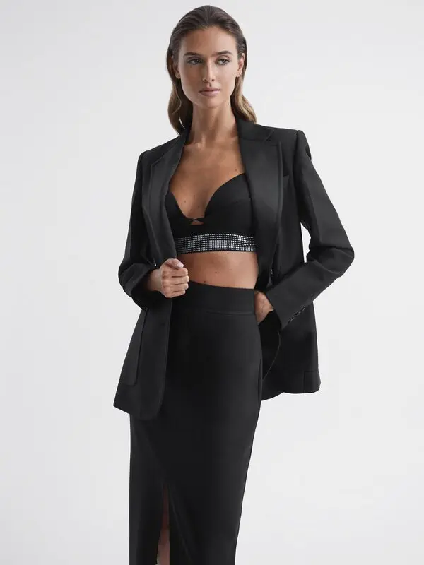 REISS Beth Embellished Bra Top