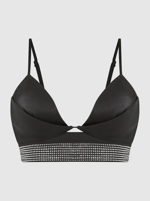 REISS Beth Embellished Bra Top