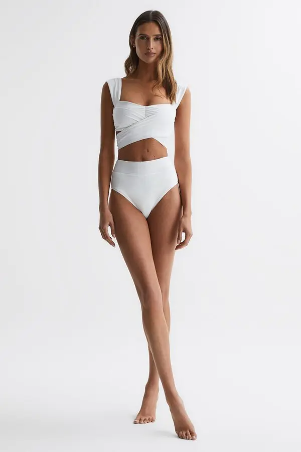 REISS Cristina Wrap Design Bikini Top
