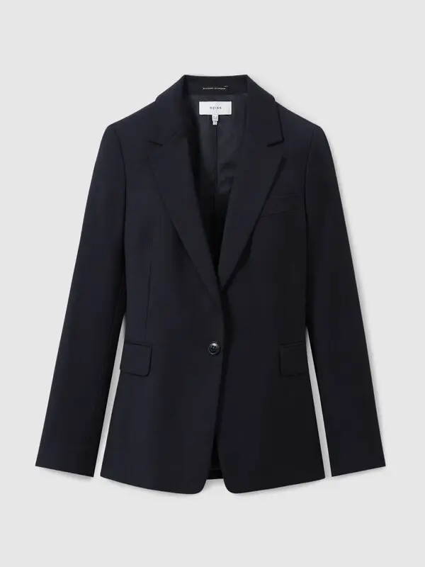REISS Haisley Petite Single Breasted Suit Blazer - Navy