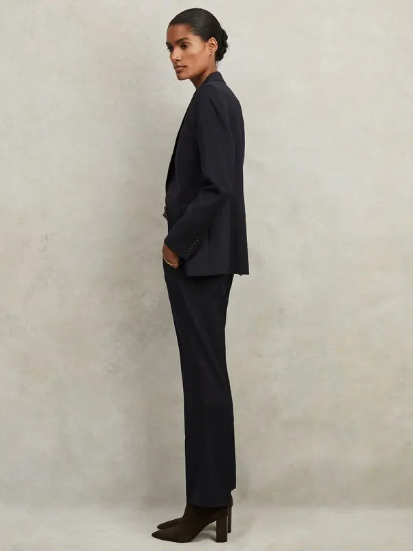 REISS Haisley Petite Single Breasted Suit Blazer - Navy