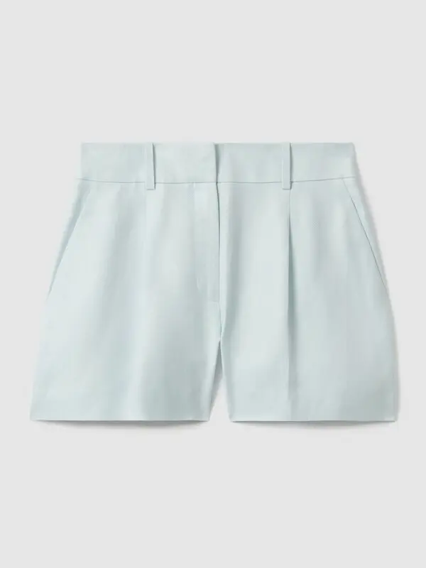 REISS Lori Viscose-linen Blend Suit Shorts