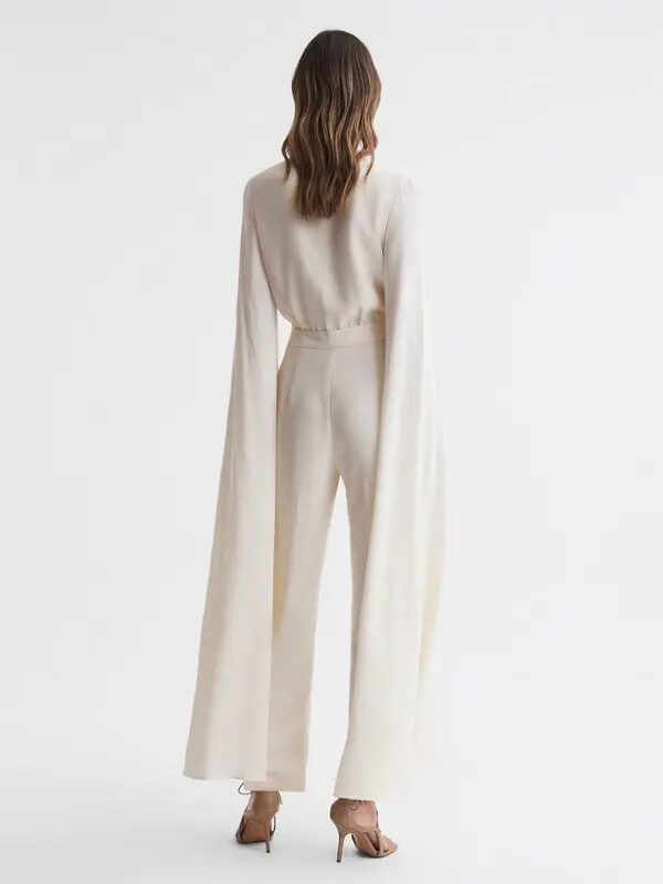 REISS Olivia Cape Sleeve Jumpsuit