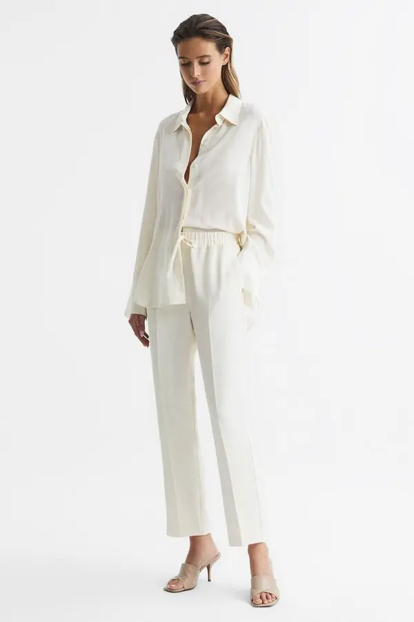 REISS Tapered Pull-on Trousers