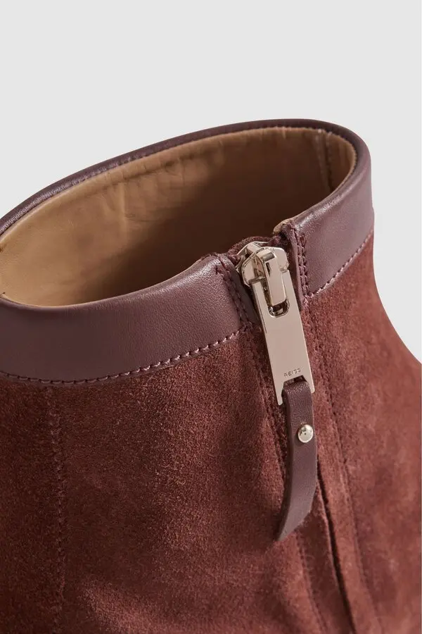 REISS Clay Suede Boots
