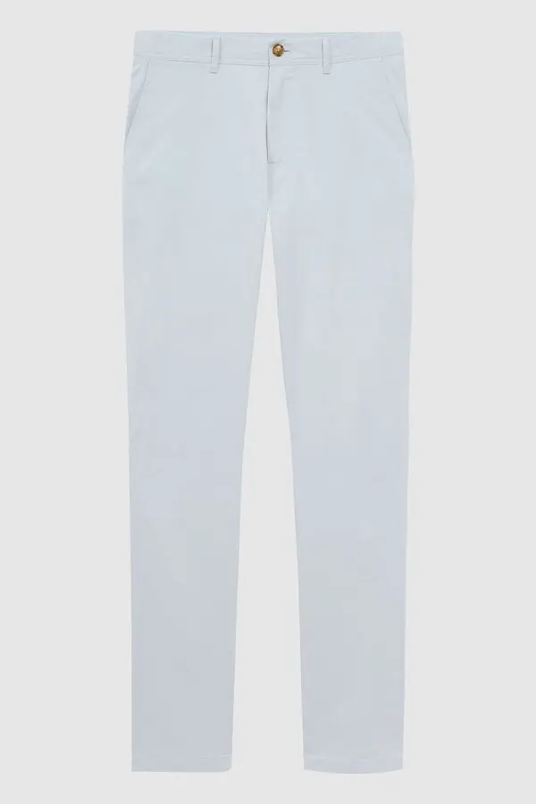 REISS Pitch Washed-cotton Slim-fit Chinos