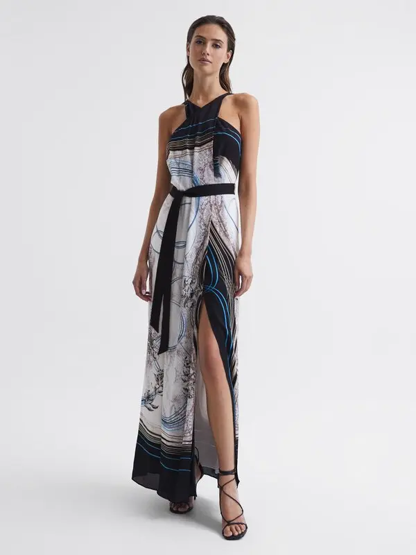 REISS Jewel Print Maxi Dress