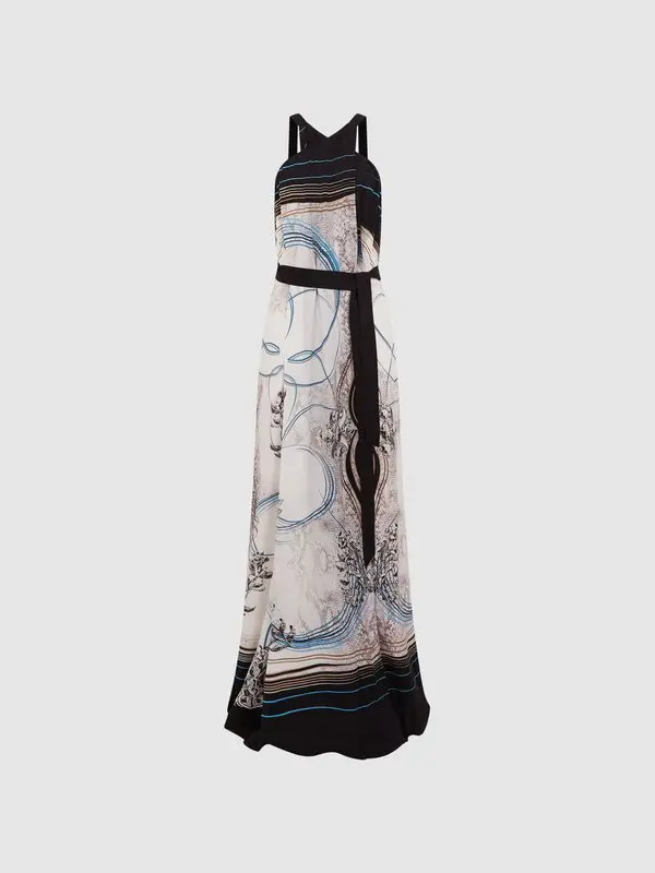 REISS Jewel Print Maxi Dress