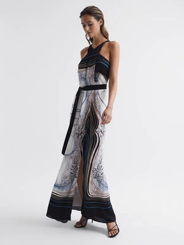 REISS Jewel Print Maxi Dress
