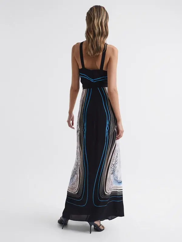REISS Jewel Print Maxi Dress