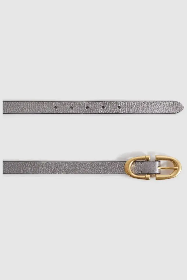 REISS Bailey Leather Belt