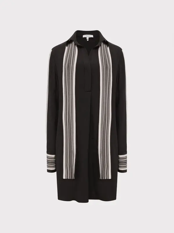 REISS Ellie Side Stripe Mini Dress