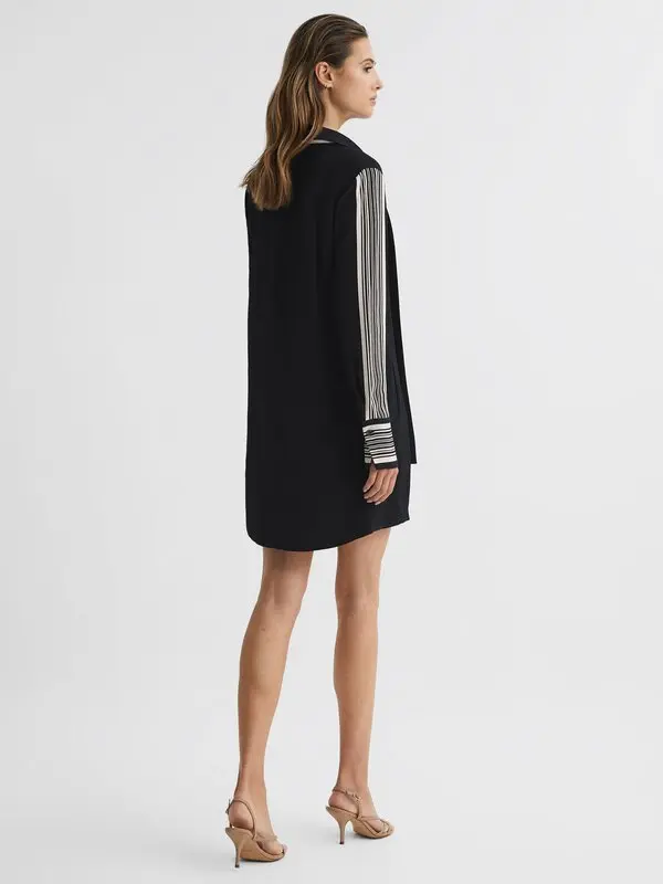 REISS Ellie Side Stripe Mini Dress