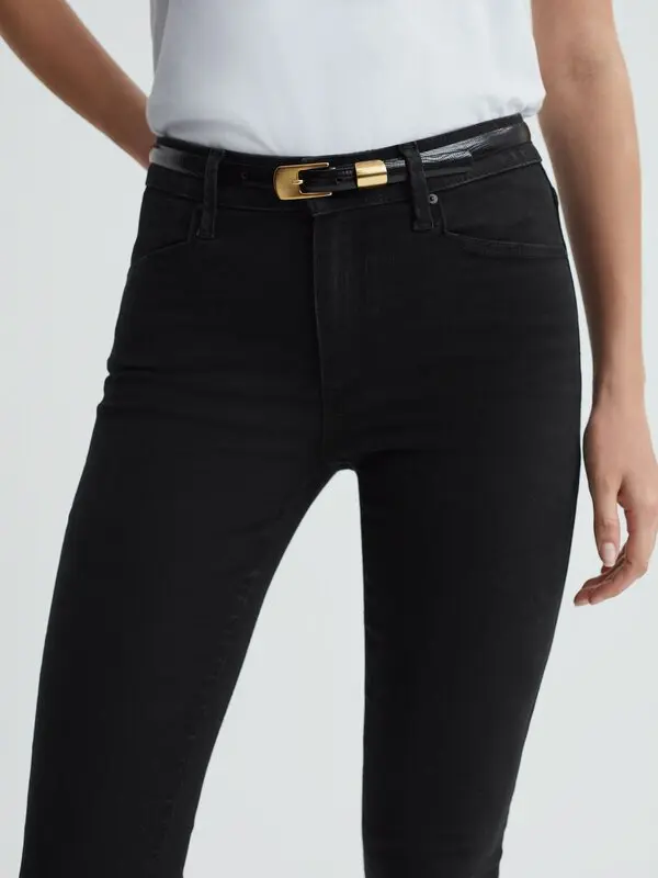Paige Constance Slim Fit Split Hem Jeans