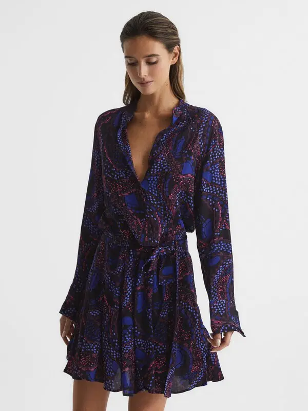 REISS Sienna Printed Mini Dress