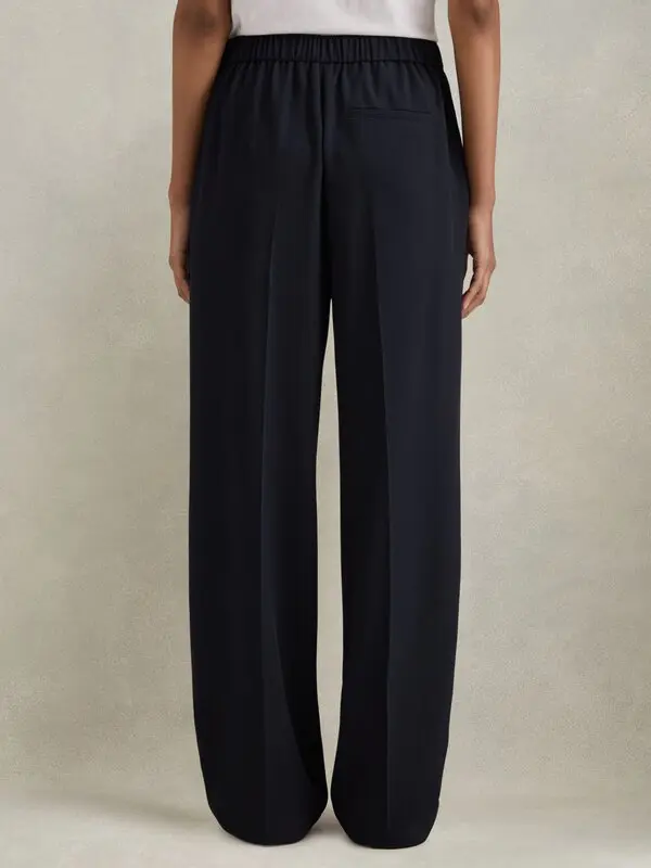REISS Eden Petite Trousers - Navy