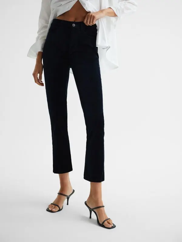 Paige Cindy Twisted Seam Velvet Jeans