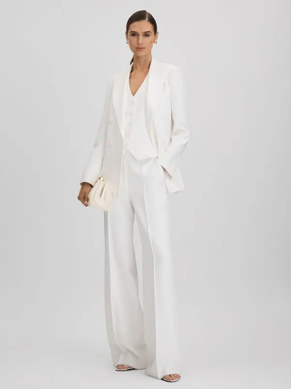 REISS Sienna Crepe Waistcoat