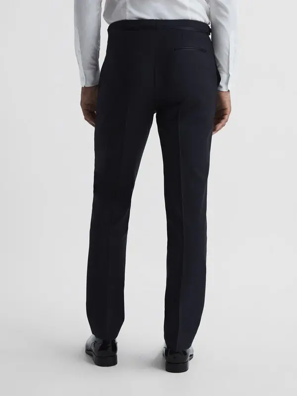 REISS Poker Standard Trim Modern Fit Tuxedo Trousers