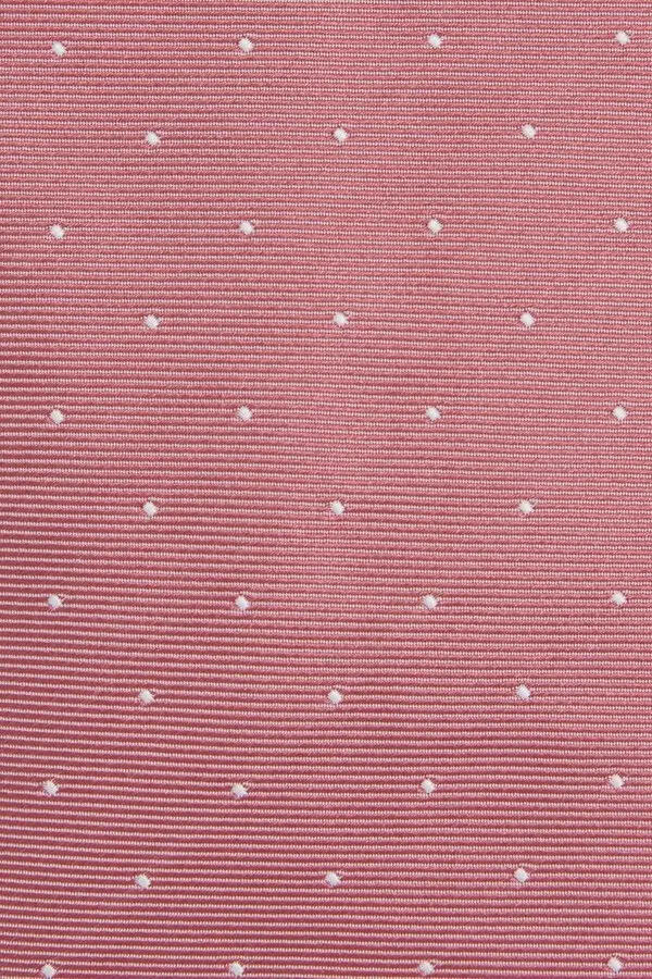 REISS Liam Polka Dot Silk Neck Tie - Dark Pink