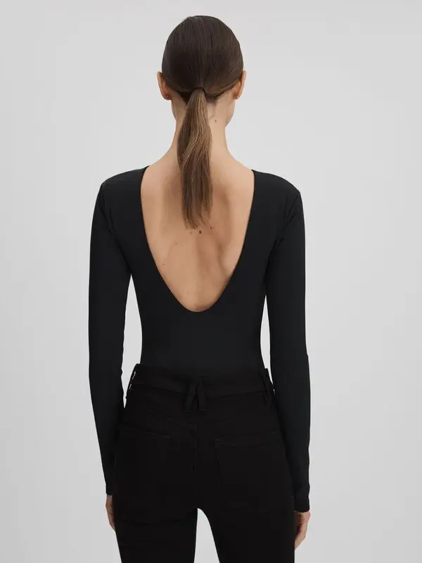 Good American Scoop Back Thong Bodysuit