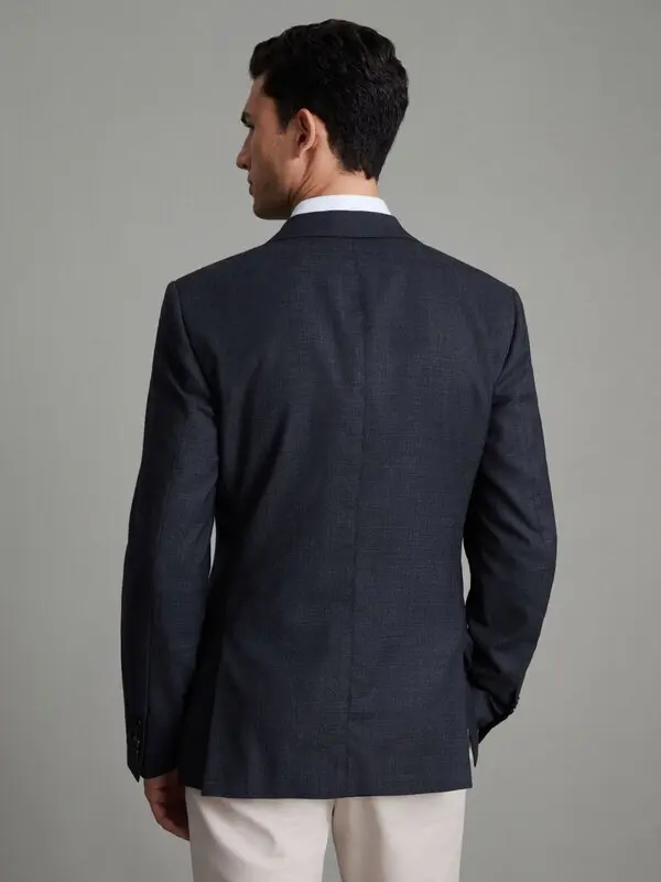 REISS Dunn Single Breasted Wool Suit Slim Fit Blazer