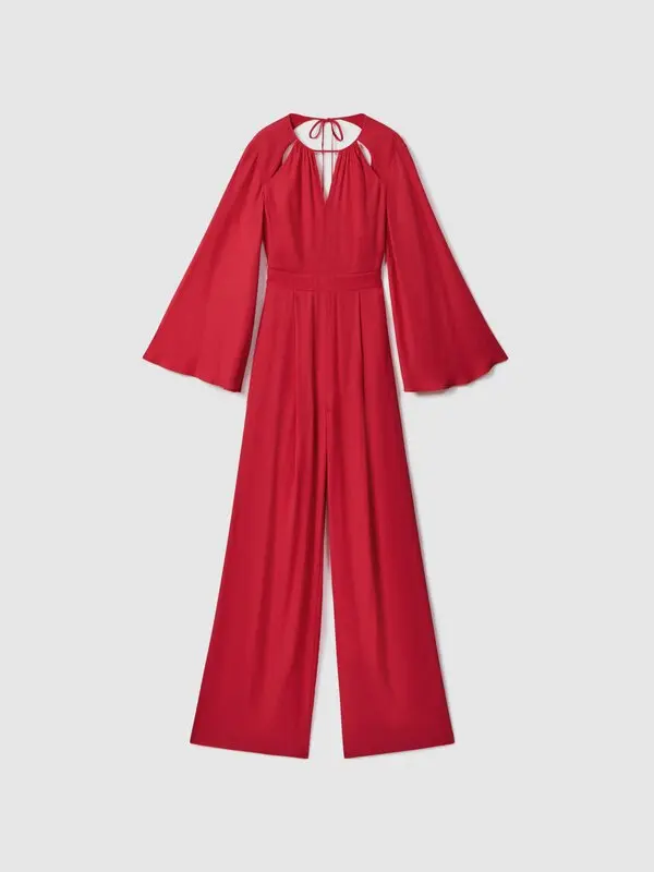 REISS Tania Flared Sleeve Jumpsuit