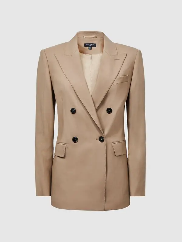 REISS Kate Wool Double-breasted Blazer