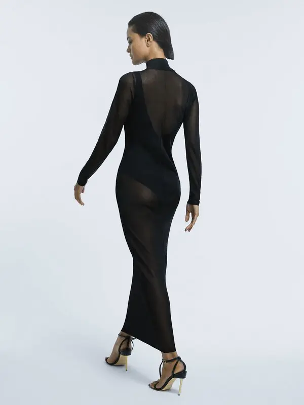 chinese dress ladies Imelda Batwing Dress | Pale Jade | Xs - 60 | Satin, Criss-Cross Bodice, Dolman Sleeves, Band Collar | Clothing