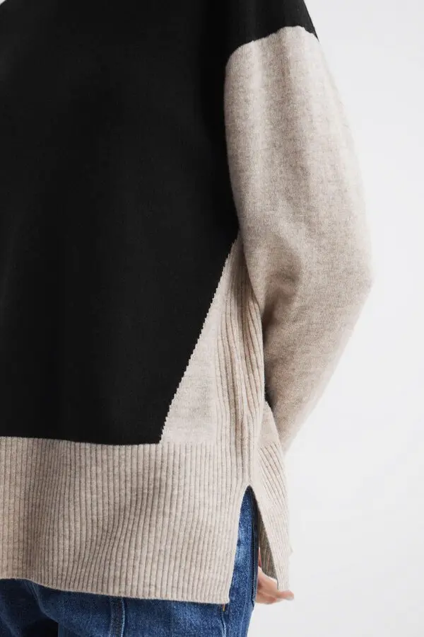 REISS Alexis Wool Blend Roll Neck Jumper