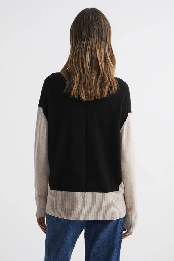 REISS Alexis Wool Blend Roll Neck Jumper