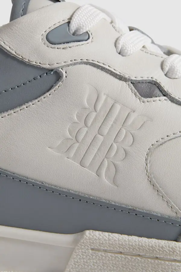 REISS Astor Leather Trainers