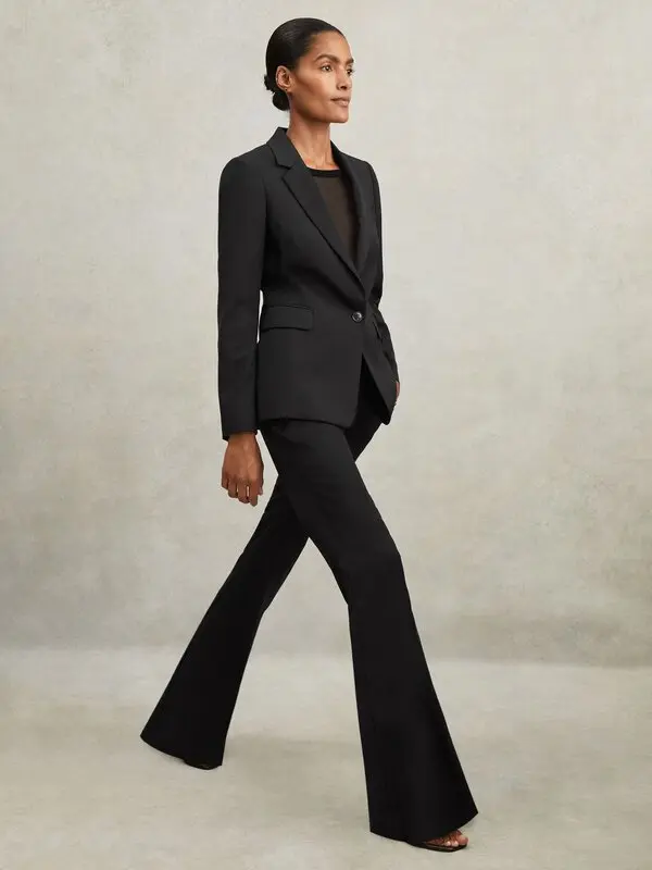 REISS Haisley Petite Trousers - Black