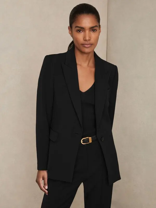 REISS Gabi Tailored Suit Blazer - Black