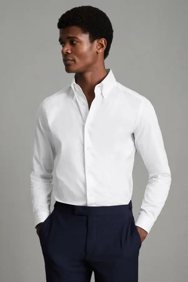 REISS Redknapp Slim Fit Cotton Button-down Shirt