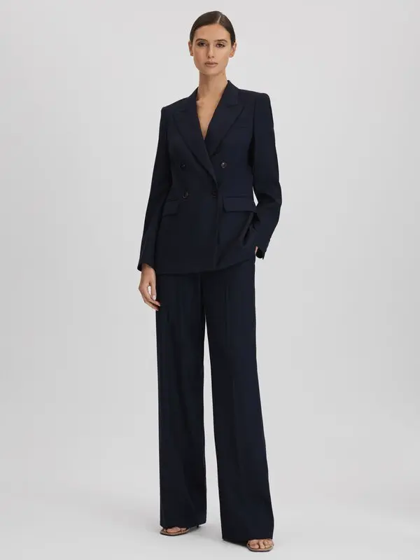 REISS Harley Wool Blend Double-breasted Blazer