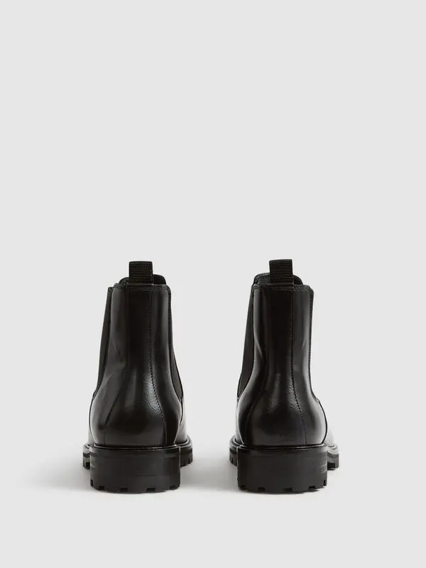 REISS Chiltern Leather Chelsea Boots