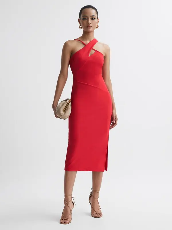 REISS Halle Bodycon Midi Dress