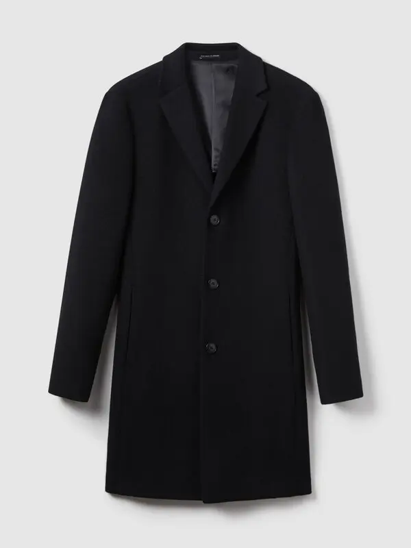REISS Gable Wool Blend Epsom Overcoat