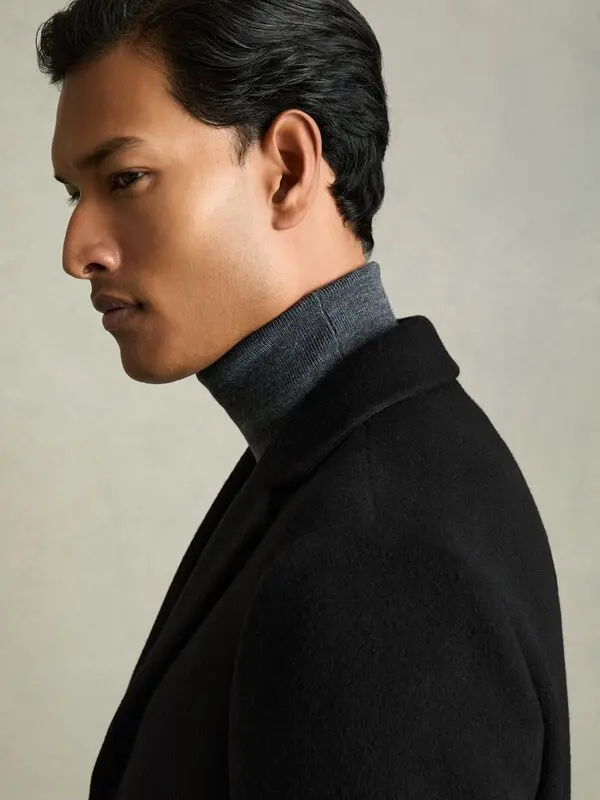 REISS Gable Wool Blend Epsom Overcoat