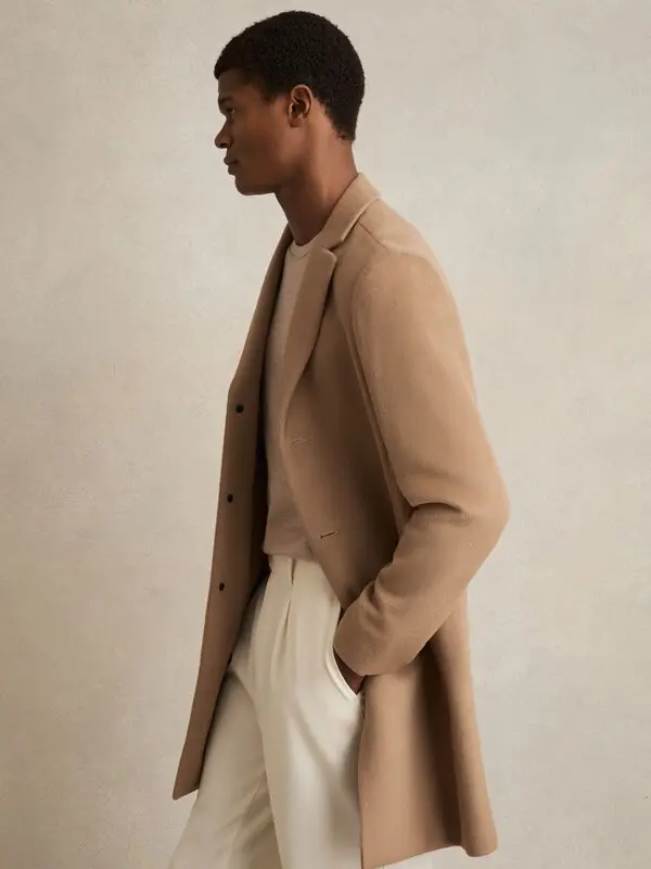 REISS Gable Wool Blend Epsom Overcoat