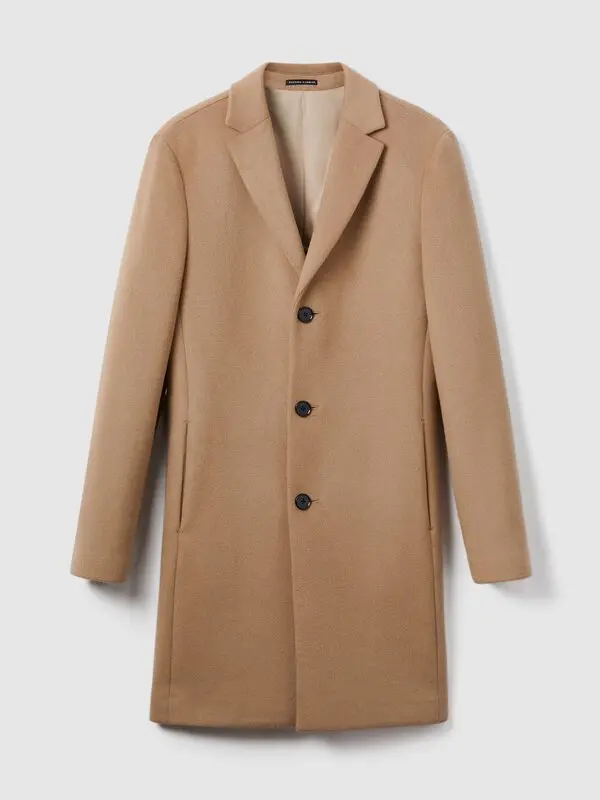 REISS Gable Wool Blend Epsom Overcoat