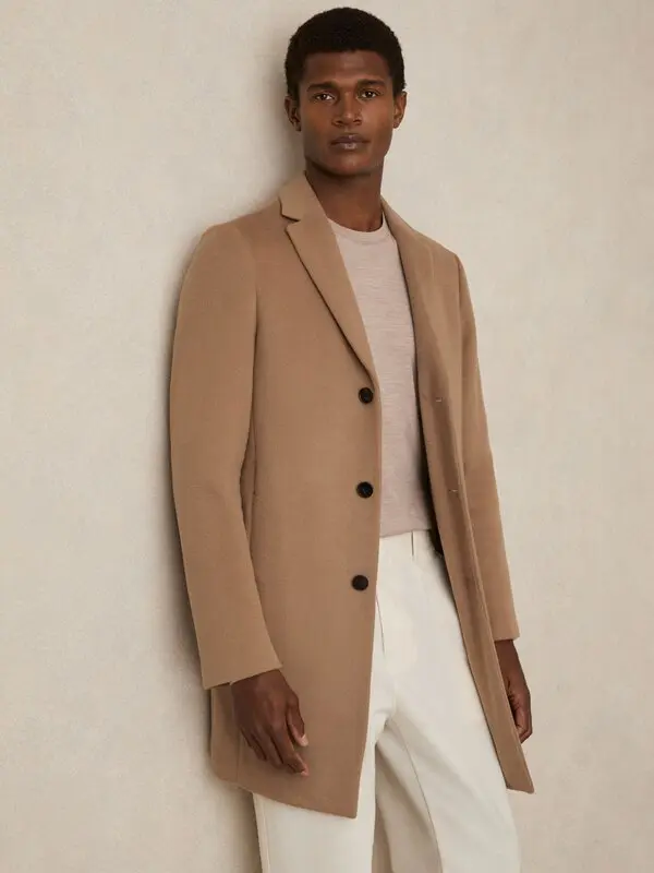 REISS Gable Wool Blend Epsom Overcoat