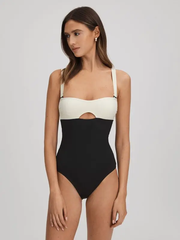Bondi Born Colourblock One-piece Swimsuit - Porcelain