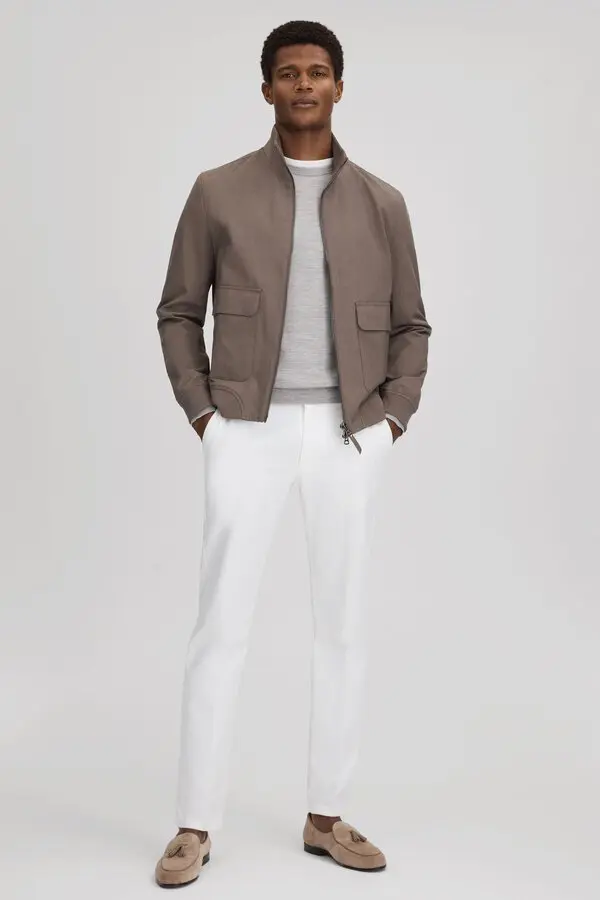REISS Rufus Funnel Neck Jacket