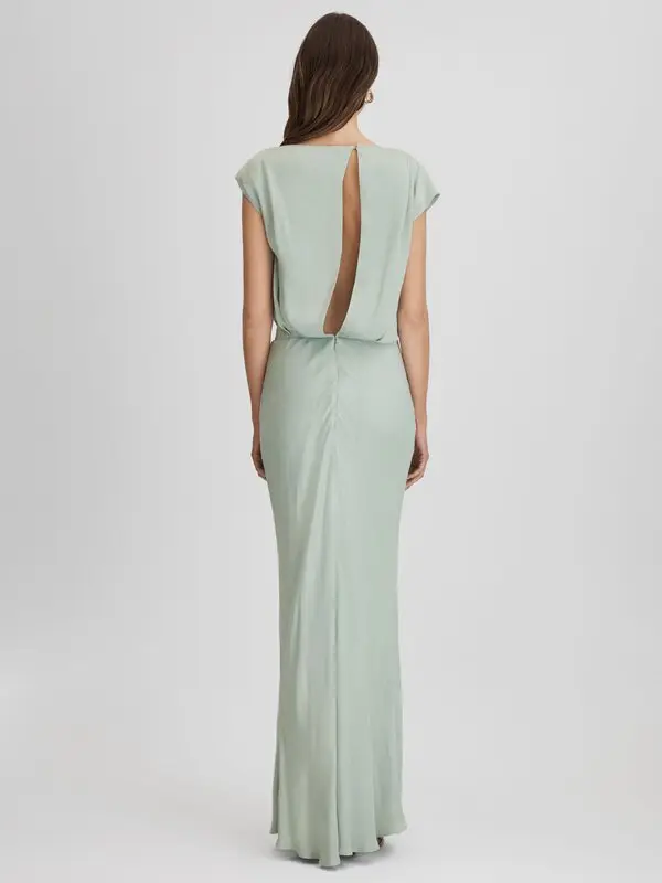 REISS Rupa Draped Maxi Dress