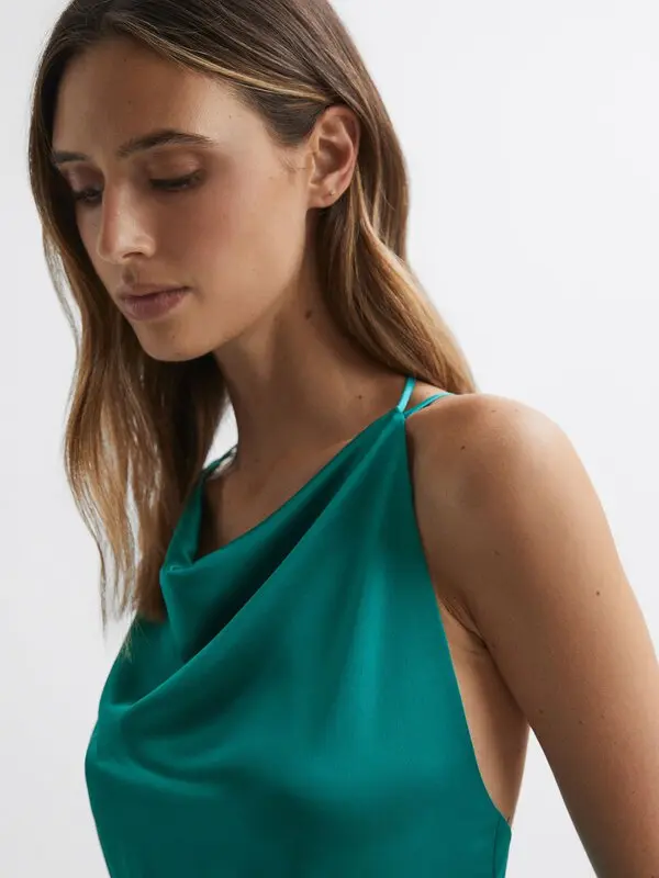 REISS Malia Cowl Neck Jumpsuit