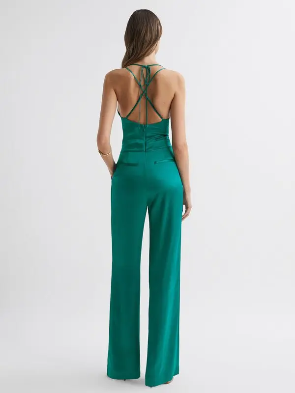 REISS Malia Cowl Neck Jumpsuit